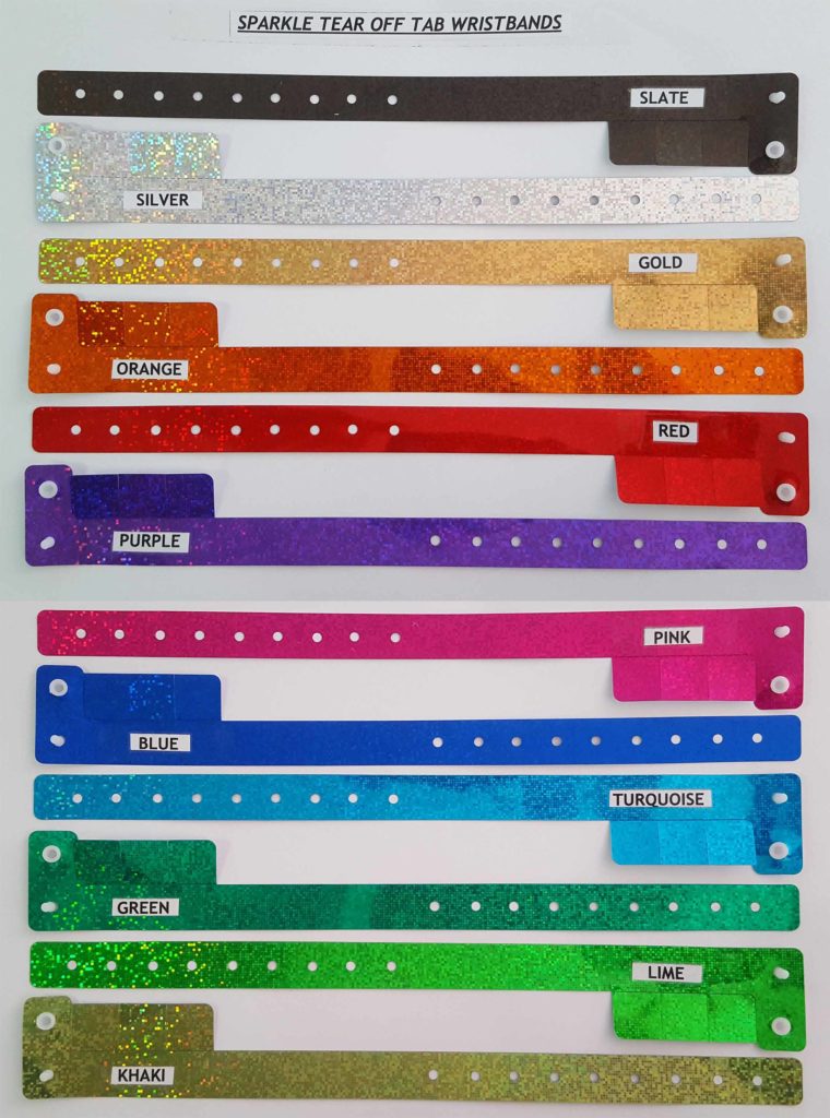Tear off Tab Wristbands - Wristbands